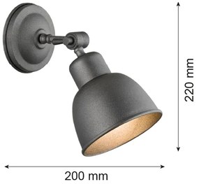 Argon 3183 - Nástěnné svítidlo EUFRAT 1xE27/60W/230V