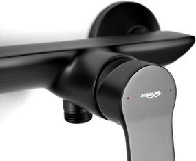 Aqualine Sintra sprchová baterie nástěnná 150 mm černá mat SX011B