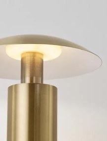 LED mosazně-zlatá stolní lampa Karpos