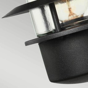Nástěnná venkovní lampa na zahradu Elstead HELSINGOR/černá