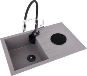 FALA Flexibilní 2 černá / Dřezová baterie / flexibilní rameno / mosaz
