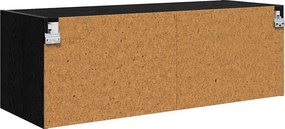 vidaXL Nástěnná skříňka se skleněnými dvířky 102x37x35 cm [882921] Barva: dub artisan
