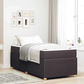 Rám postele Tmavě hnědá 80 x 200 cm textil 3398317