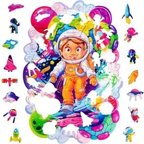 PUZZLER Puzzle Vesmírný dobrodruh / Dřevěné / 120 dílků / od 7 let