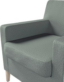 Potah na křeslo IKEA Karlstad barva zelená látka pletený vzor