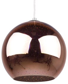 Měděná závěsná lampa SESSERA Beliani