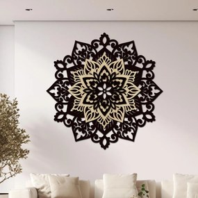 dřevo života 3 vrstvá mandala na zeď Inspirativní energie Zvolte rozměr Ø (cm): 60, Zvolte barevný dekor: černá-javor
