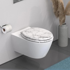 Eisl Sanitär WC prkénko MDF Soft Close Marmor Stone 80194