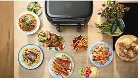 Bosch MAFD440B7 černá / Horkovzdušná fritéza / 2500 W / 9 l / duální /