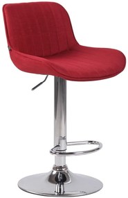 Bhm germany Barová židle Lentini, textil, chrom / červená