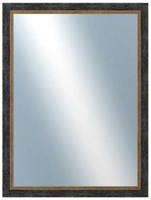 DANTIK - Zarámované zrcadlo - rozměr s rámem cca 60x80 cm z lišty CARRARA hnědočerná (2948)