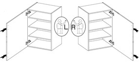 Kuchyňská linka STILO bs | 150 cm | bílá/šedá