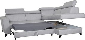 Casarredo - Komfort nábytek Rohová sedací souprava PRADIS rozkládací s úložným prostorem, pravá, látky A1 | potah: rosario 53,barva: N4 ořech