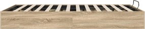 Ottoman postel Sonoma dub 203 x 150 x 25 cm Dřevěný materiál 3409223