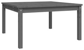 vidaXL Zahradní stůl šedý 82,5 x 82,5 x 45 cm masivní borové dřevo