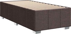 Rám postele bez matrace tmavě hnědý 90 x 200 cm textil 3284807