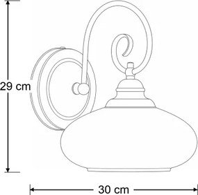 BRILAGI - Nástěnná lampa MOLLERO 1xE27/15W/230V bronz/patina