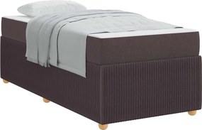 Rám postele Tmavě hnědá 80 x 200 cm textil 3398317
