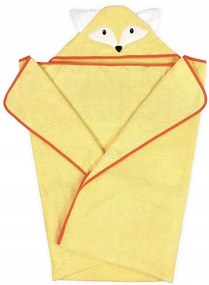 Dětská osuška s kapucí 120 x 100 cm Liška smetanová