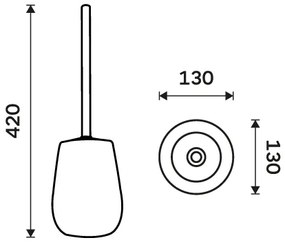 Nimco Toaletní WC kartáč TA 3194-90