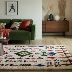 Flair Rugs, Kusový koberec Moroccan Fes Shaggy Multi, 160x230, vícebarevná, ložnice