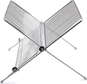 MSV DRAIN skládací odkapávač na nádobí bílý / chromovaná ocel / 40 x 3