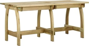 vidaXL Zahradní stůl 160 x 74 x 75 cm impregnované borové dřevo [318404]