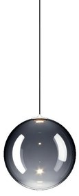 Lodes 17112 4327 Random Solo 14, závěs z kouřového foukaného skla, 1x3W LED 2700K, prům.14cm