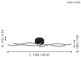 Eglo 99322 - LED Přisazený lustr RONCADE LED/36W/230V