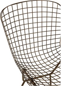 Kovová jídelní židle v bronzové barvě District – Premier Housewares