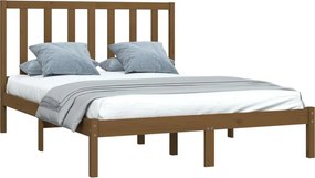 vidaXL Rám postele masivní borovice 120 x 200 cm [3105158] Barva: Černá