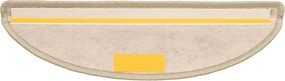 Samolepicí nášlapy na schody sisal 15ks 56x17x3cm světle zelené 326863