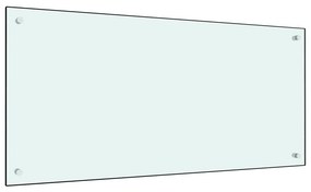 Kuchyňský panel mléčný 100 x 50 cm tvrzené sklo 249461