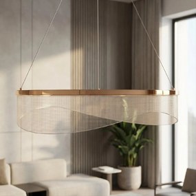 Toolight Rea, ZÁVĚSNÁ STROPNÍ LAMPA G145-CP 60 GOLD, OSW-04701