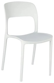 Plastová jídelní židle Frankie bílá