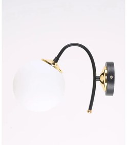 Černo-bílé nástěnné svítidlo ø 15 cm Yoyo – Squid Lighting