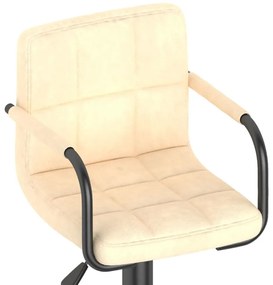 Petromila Barové židle 2 ks krémové samet