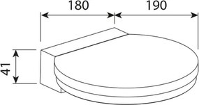 LED svítidlo McLED Framus W 9W 3000K IP65 černá ML-513.032.19.0