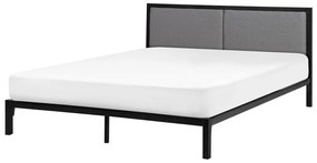 Manželská postel 160 cm CAMAR (s roštem) (černá). 1007204