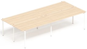 NARBUTAS - Čtyřmístný pracovní stůl ZEDO 320x144,5 cm
