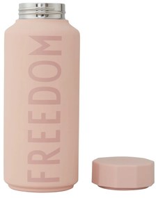 DESIGN LETTERS Termoska Freedom 500 ml, růžová barva, béžová barva, kov, plast