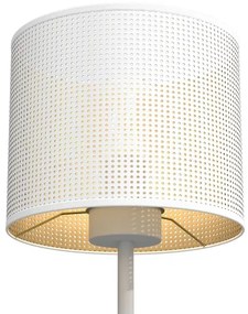 Stolní lampa LOFT SHADE 1xE27/60W/230V pr. 18 cm bílá/zlatá