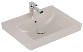 Villeroy & Boch Subway 2.0 - Umyvadlo s přepadem, 60x47 cm, s Ceramicplus, pergamon 711360R3