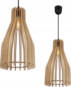 Závěsné Stropní Svítidlo Jeden Lustr Dřevěný Moderní Boho Led