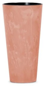 PROSPERPLAST Květináč - TUBUS SLIM Beton Effect Průměr: 40 cm, Barva: terakotová