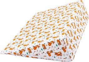 Bellatex Klínový podhlavník Oranžová,Bílá 80x50x20 cm