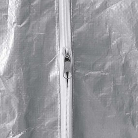 vidaXL Stojan na palivové dřevo s krytem proti dešti 250x25x150 cm [4100711]