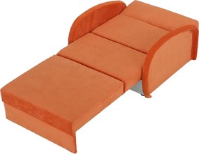 Rozkládací křeslo, oranžová, MILI 1