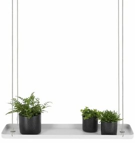Esschert Design ESSCHERT DESIGN Závěs na květiny okenní 38x15cm, černá/bílá, balení obsahuje 2 kusy! | bílá