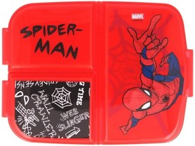 Multibox na svačinu Spiderman se 3 přihrádkami